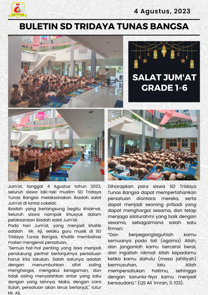 Buletin – SD TRIDAYA